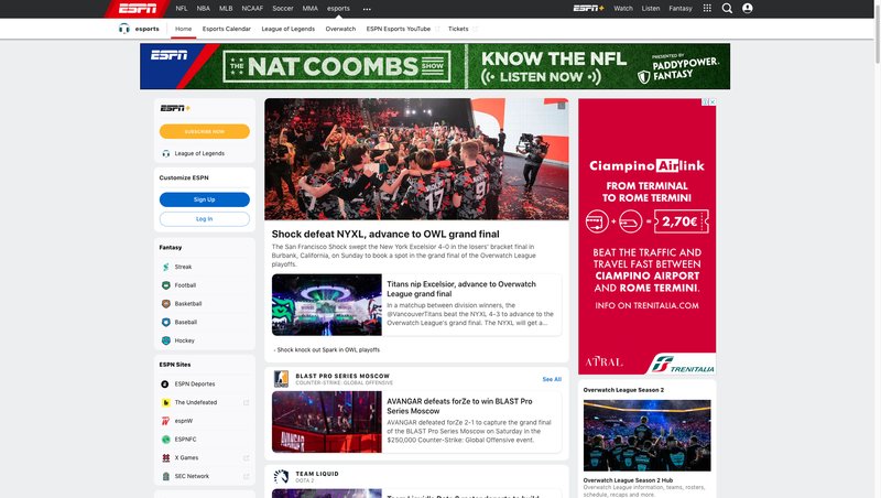 Top 20 Esports News sites 2020 » Top sites for gaming news