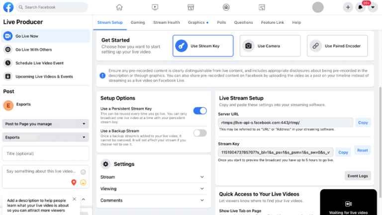 Facebook Gaming Streaming Guide | How To Set Up Your FB Stream