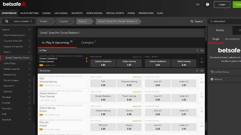 Betsafe CSGO Betting » Bet Markets, Features, Odds and Tips