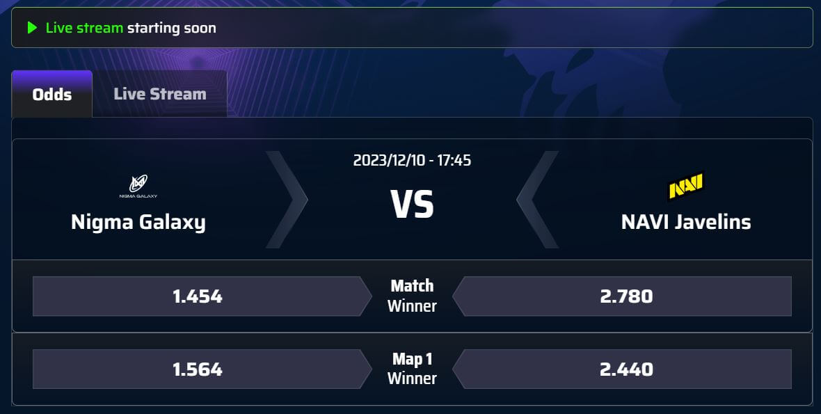 NAVI Javelins vs. Nigma Galaxy Quoten: Finale der ESL Impact League – Plato Data Intelligence