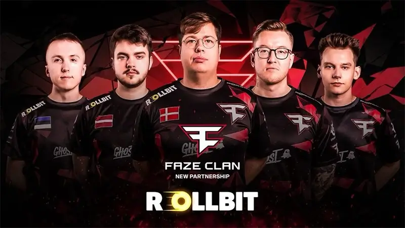 Rollbit Sponsors FaZe Clan CS2 Team in Multi-Million Dollar Deal